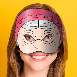 Grandma Mask Printable (little Red Riding Hood), Paper DIY for Kids and ...