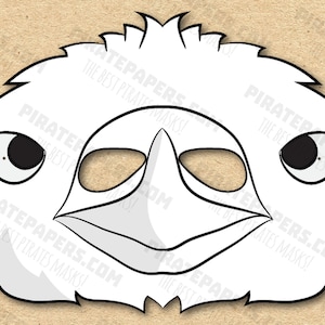 Australian Animals Masks Printable Coloring, Kangaroo, Koala, Platypus ...
