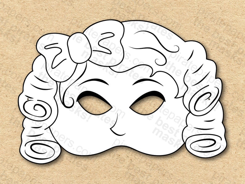 Goldilocks Masks Printable Color Coloring goldilocks and - Etsy