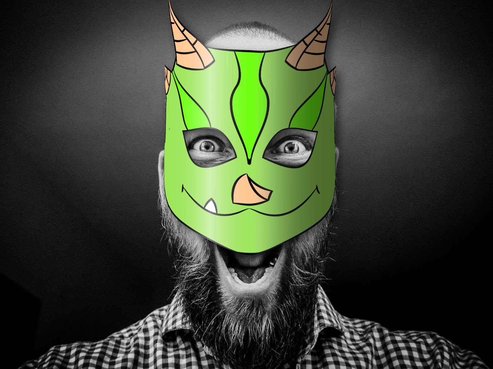 Baby Dragon Mask Printable Paper DIY for Kids and Adults. PDF - Etsy