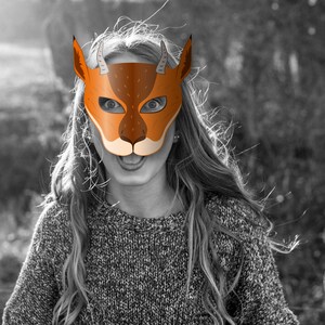 Antelope Mask Printable Paper DIY for Kids and Adults. PDF - Etsy
