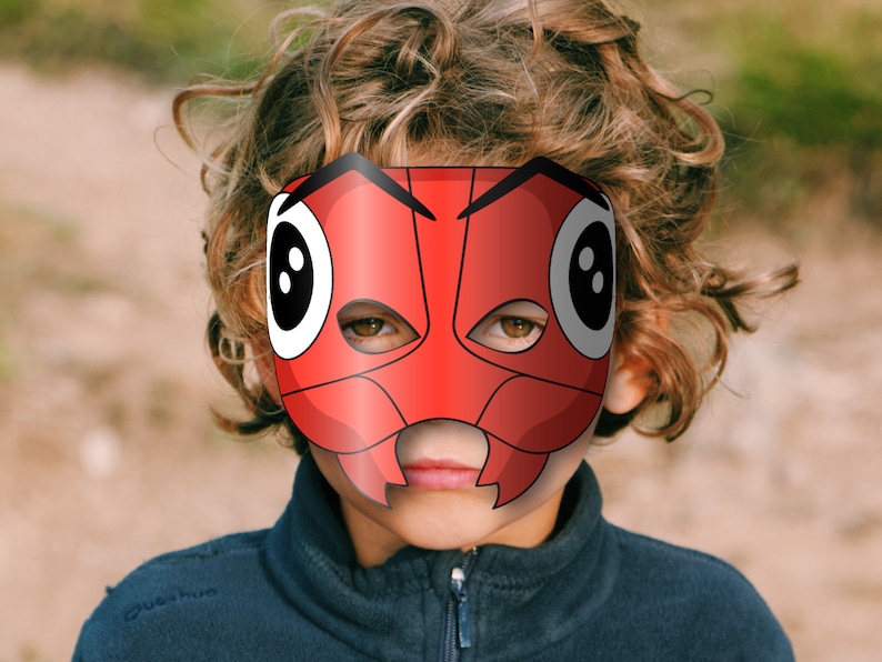 Ant Mask Printable, Paper DIY for Kids and Adults. PDF Template ...
