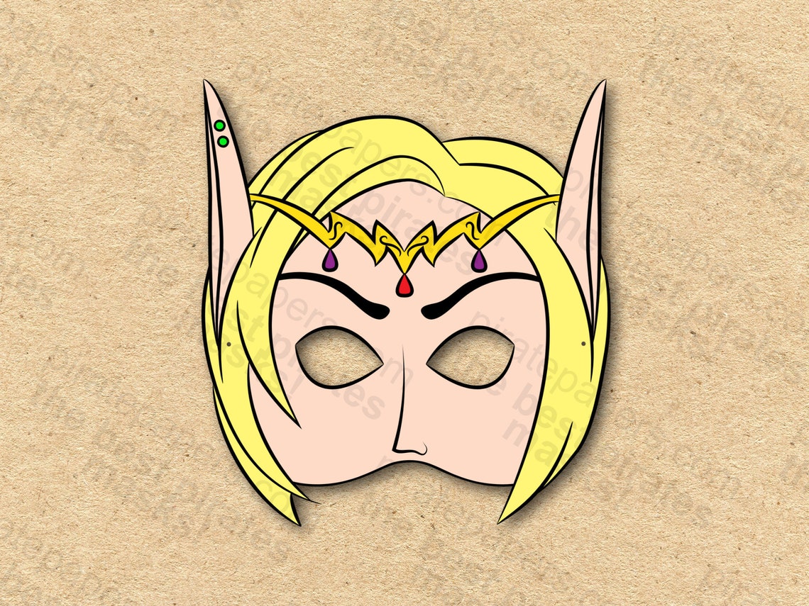 Elf Mask Printable Paper DIY for Kids and Adults. PDF - Etsy