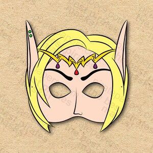 Elf Mask Printable Paper DIY for Kids and Adults. PDF - Etsy