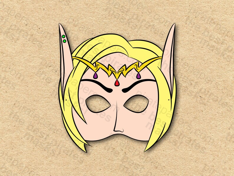 Elf Mask Printable Paper DIY for Kids and Adults. PDF - Etsy