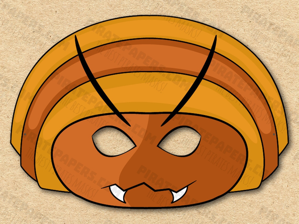 Cockroach Mask Printable, Paper DIY for Kids and Adults. PDF Template ...
