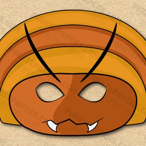 Cockroach Masks Printable Color + Coloring, Paper DIY for Kids and ...