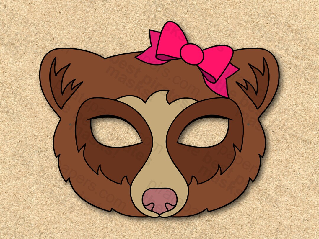 Bear-mother Mask Printable goldilocks and the Three Bears - Etsy