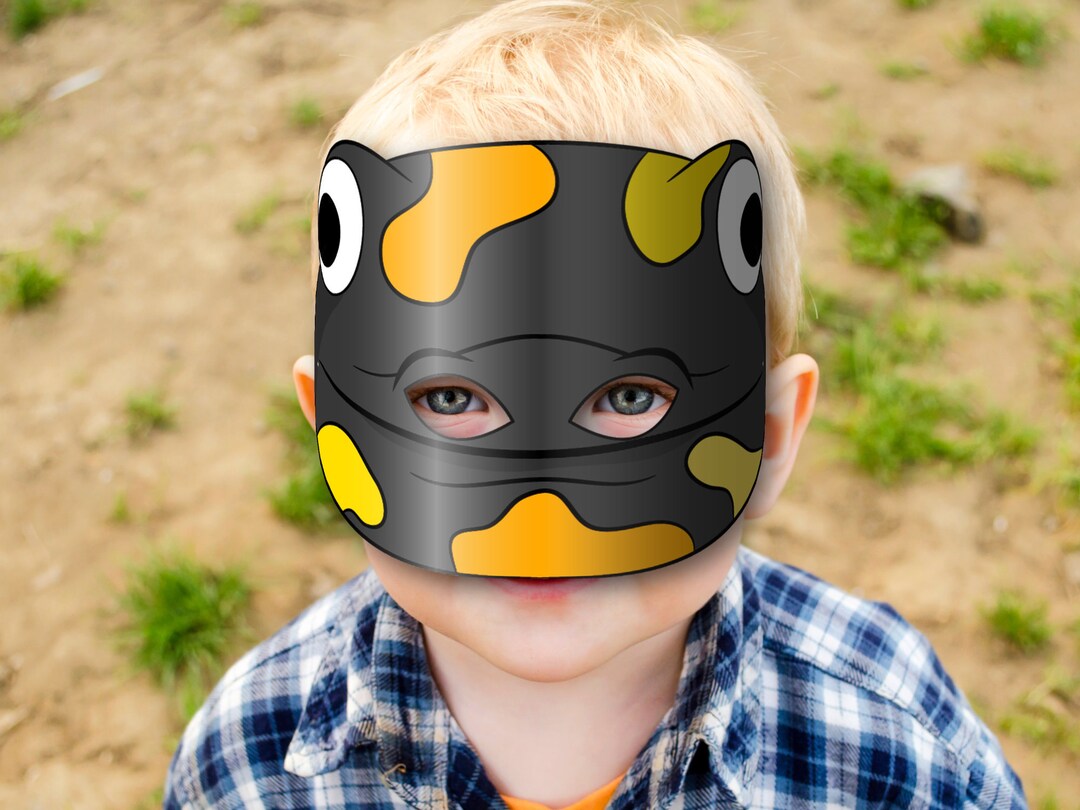 Salamander Mask Printable Paper DIY for Kids and Adults. PDF - Etsy ...