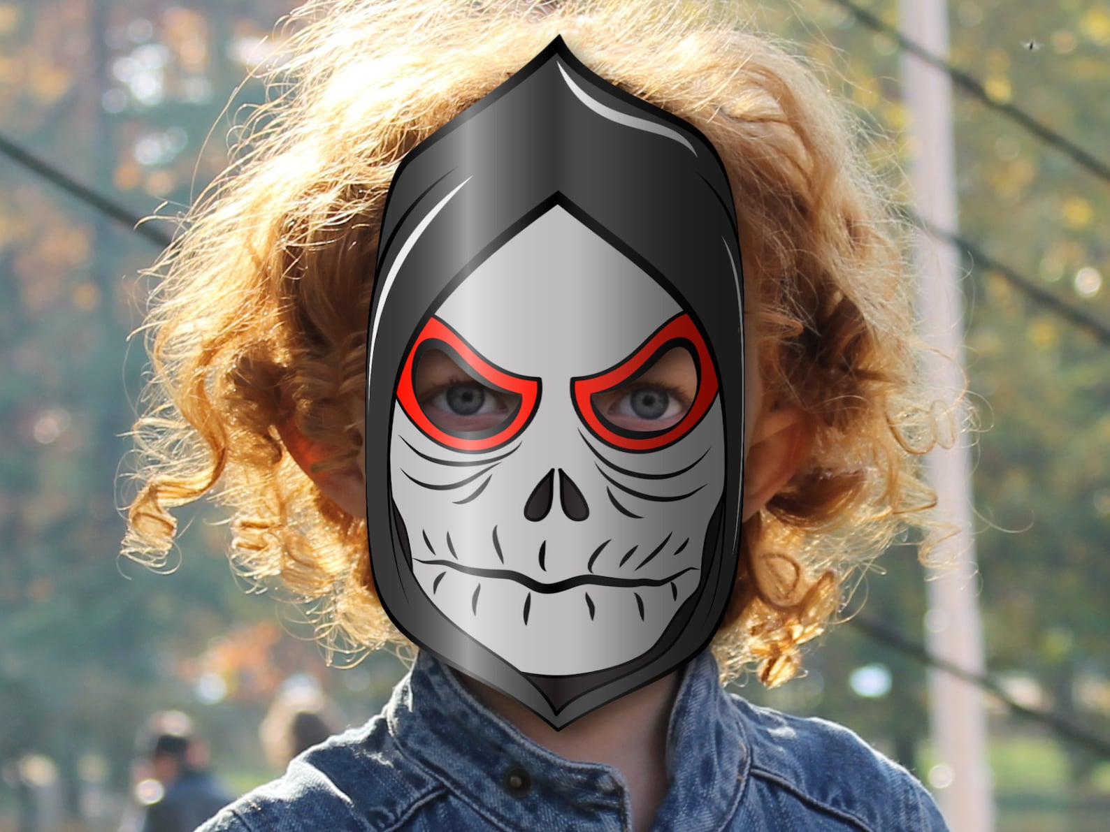 Grim Reaper (death) Mask Printable, Paper DIY for Kids and Adults. PDF ...