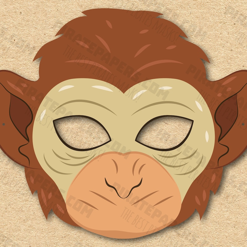 Monkey Mask - Etsy