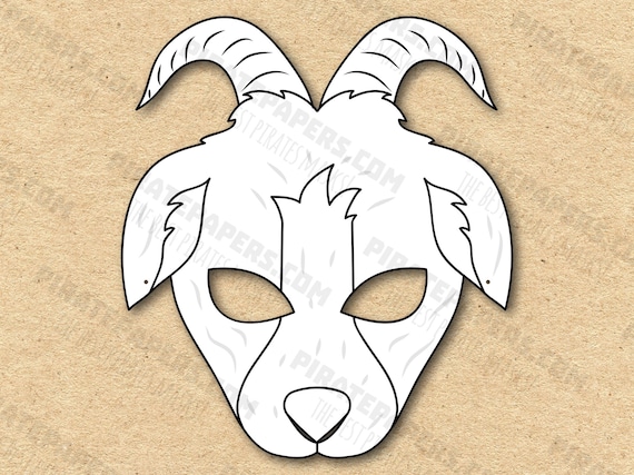 Printable Goat Mask