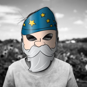 Wizard Mask Printable Paper DIY for Kids and Adults. PDF - Etsy