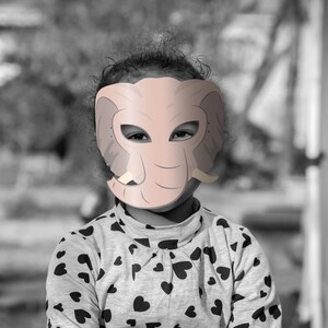 Elephant Mask Printable Paper DIY for Kids and Adults. PDF - Etsy