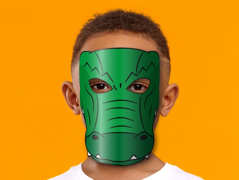 Crocodile Mask Printable, DIY Paper (PDF Template) - Etsy