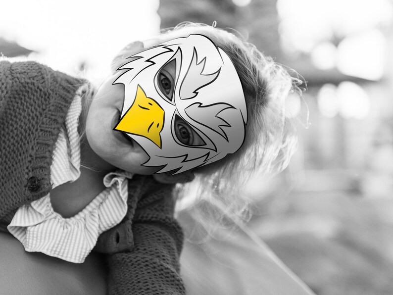 Eagle Masks Printable Color Coloring Paper DIY for Kids and - Etsy