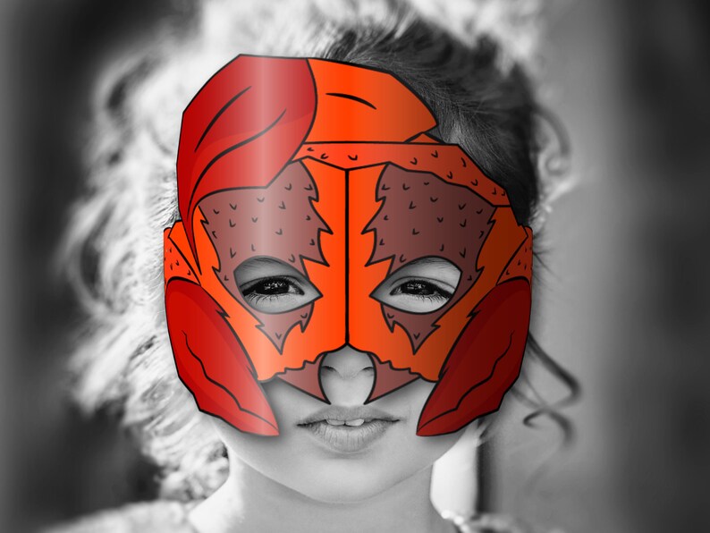 Scorpion Mask Printable Paper DIY for Kids and Adults. PDF - Etsy