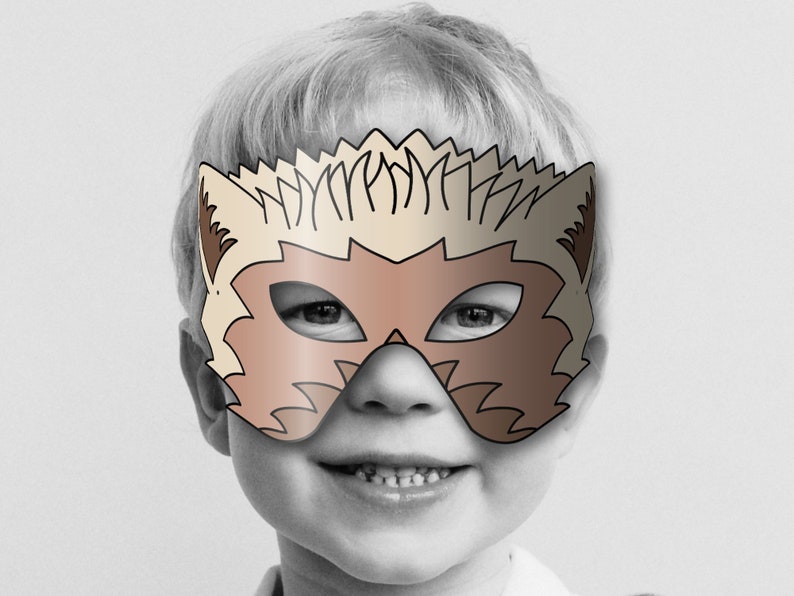 Hedgehog Masks Printable Color Coloring Paper DIY for Kids - Etsy