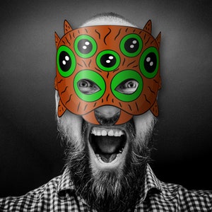 Spider Mask Printable Paper DIY for Kids and Adults. PDF - Etsy