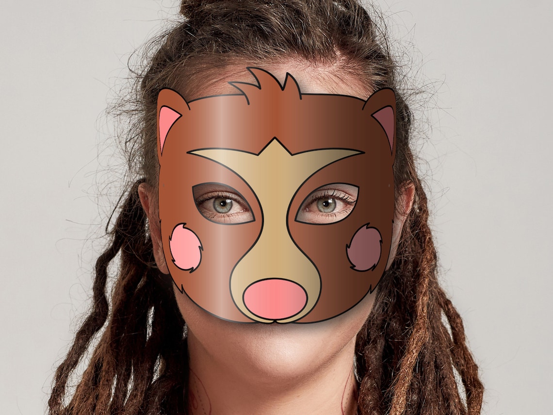 Bear-baby Masks Printable Color + Coloring (goldilocks and the Three ...