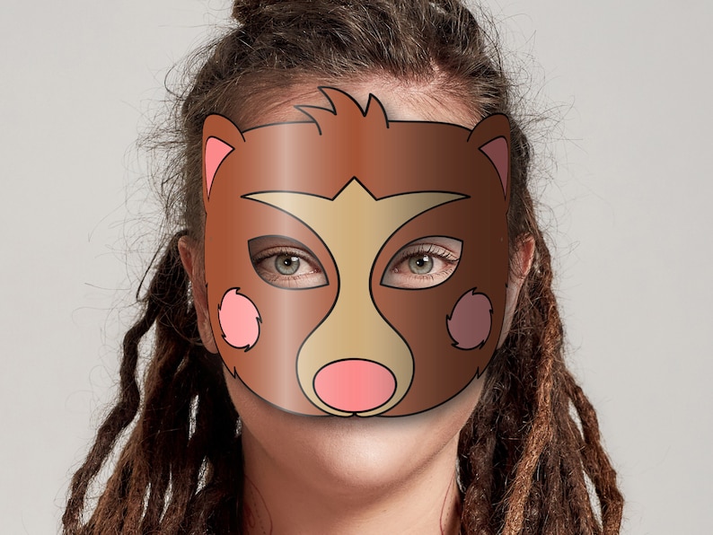 Bear-baby Masks Printable Color Coloring goldilocks and the Three Bears ...