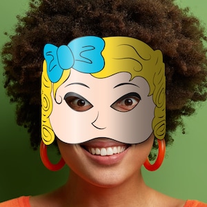 Goldilocks Mask Printable (goldilocks and the Three Bears), Paper DIY ...