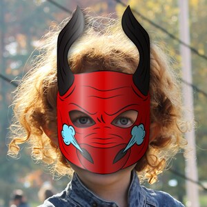 Minotaur Mask Printable, Paper DIY for Kids and Adults. PDF Template ...