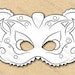 Fairy #2 Mask Printable Coloring, Paper DIY for Kids and Adults. PDF ...