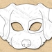 Pet Animals Masks Printable Coloring, Cat, Dog, Bird, Fish, Paper DIY ...
