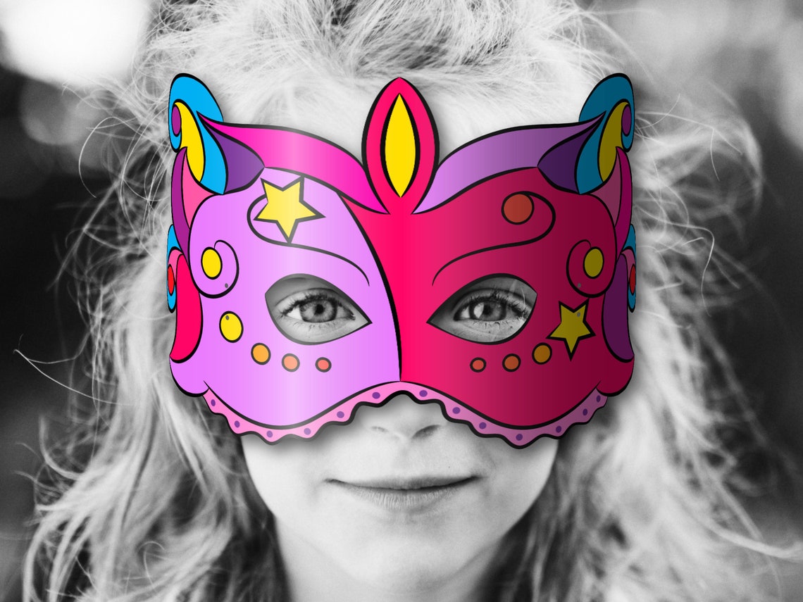 Fairy Mask Printable Paper DIY for Kids and Adults. PDF - Etsy