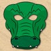Crocodile Masks Printable Color + Coloring, Paper DIY for Kids and ...