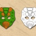 Dinosaur Stegosaurus Masks Printable Color Coloring, Paper DIY for Kids ...