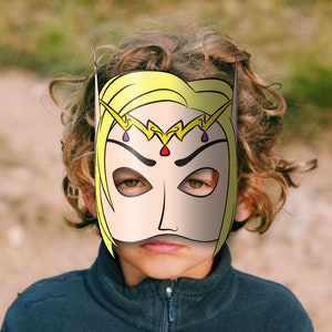 Elf Mask Printable, Paper DIY for Kids and Adults. PDF Template ...