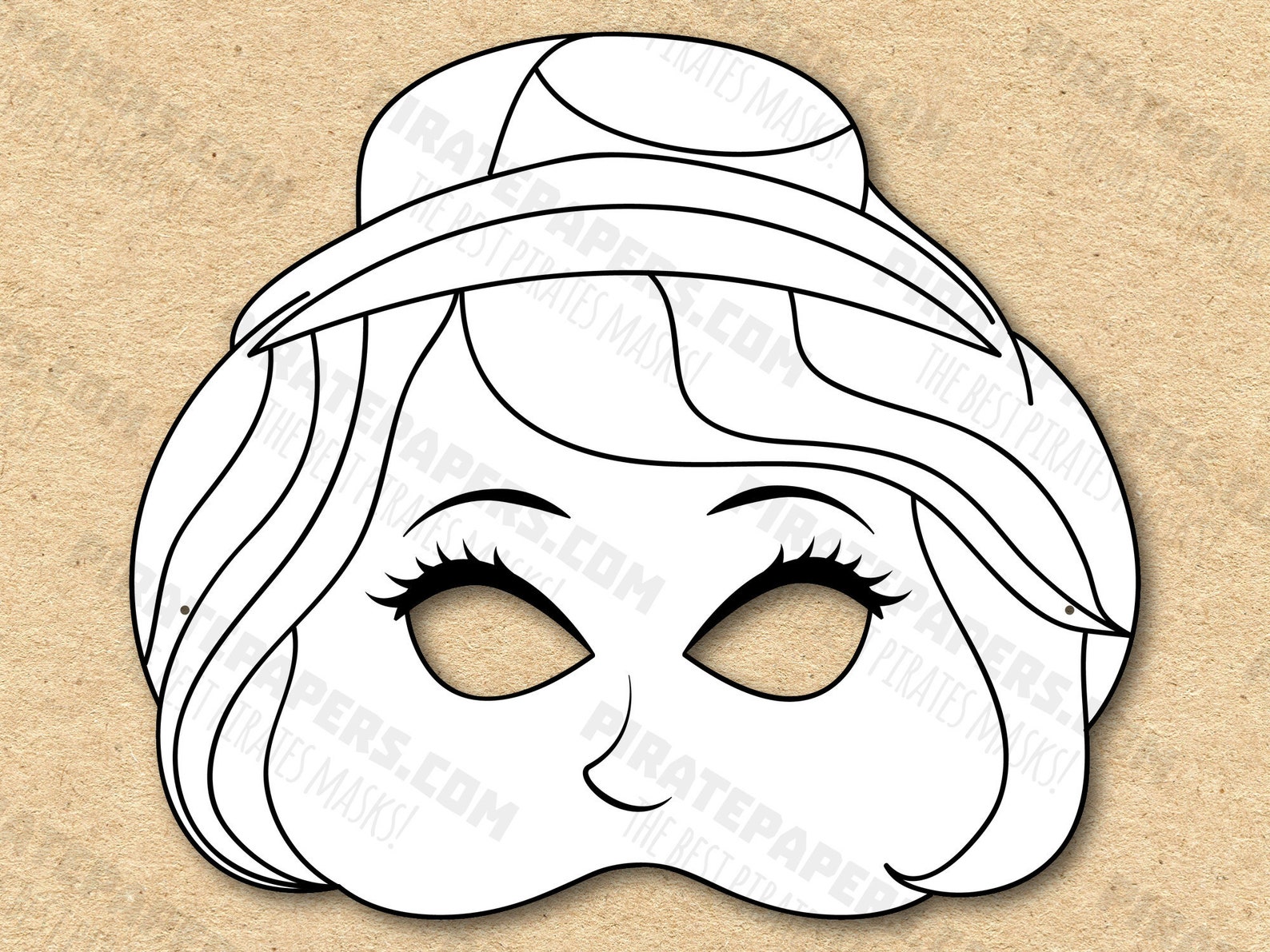 Fairy Tale Masks Printable Coloring, Cinderella, Prince, King, Queen ...