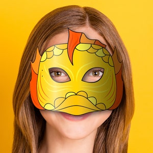 Fish Mask Printable, Paper DIY for Kids and Adults. PDF Template ...