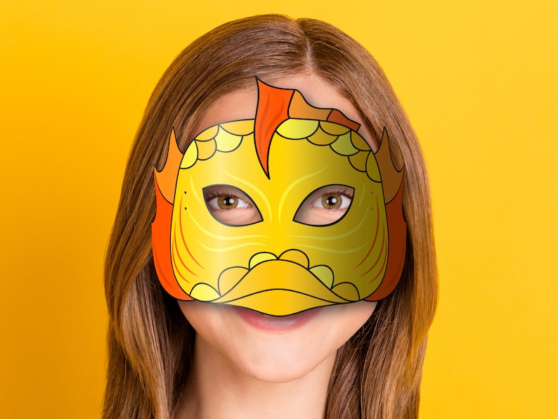 Fish Mask Printable, Paper DIY for Kids and Adults. PDF Template ...