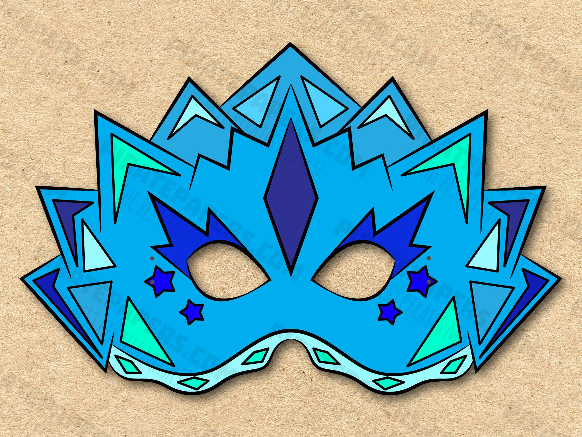 Fairy 3 Mask Printable, Paper DIY for Kids and Adults. PDF Template ...