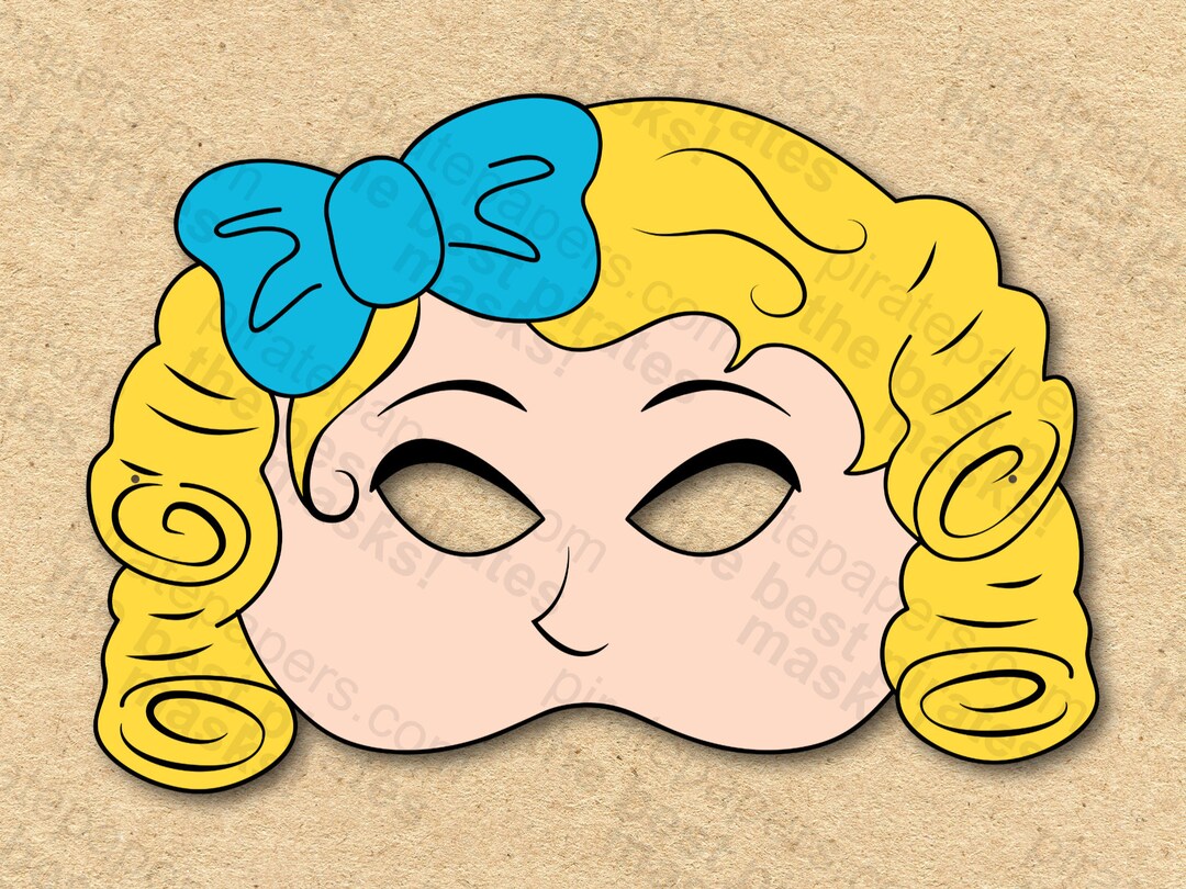 Goldilocks Mask Printable goldilocks and the Three Bears - Etsy Australia