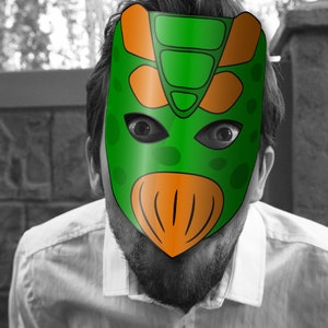 Dinosaur Stegosaurus Mask Printable Paper DIY for Kids and - Etsy