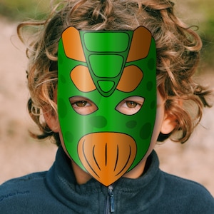 Dinosaur Stegosaurus Mask Printable, Paper DIY for Kids and Adults. PDF ...