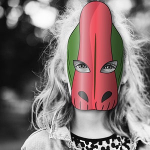 Dinosaur Parasaurolophus Mask Printable Paper DIY for Kids - Etsy