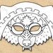 Little Red Riding Hood Masks Printable Coloring, Mother, Grandma, Big ...