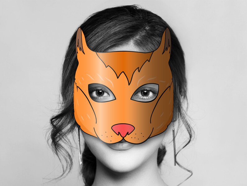 Hamster Mask Printable Paper DIY for Kids and Adults. PDF - Etsy