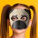 Pug Mask Printable, Paper DIY for Kids and Adults. PDF Template ...