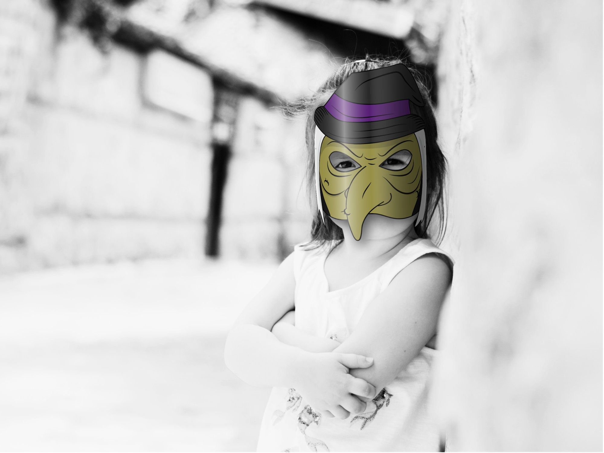 Witch Mask Printable Paper DIY for Kids and Adults. PDF - Etsy UK