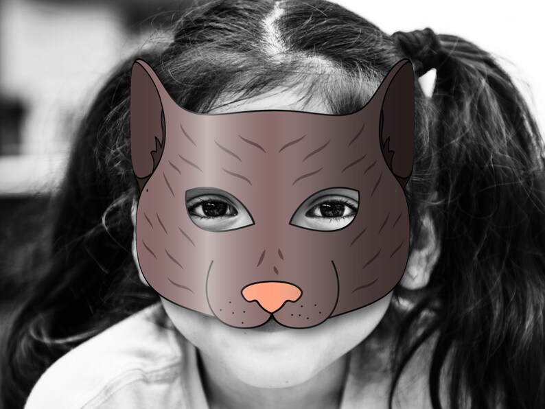 Mouse Mask Printable Paper DIY for Kids and Adults. PDF - Etsy
