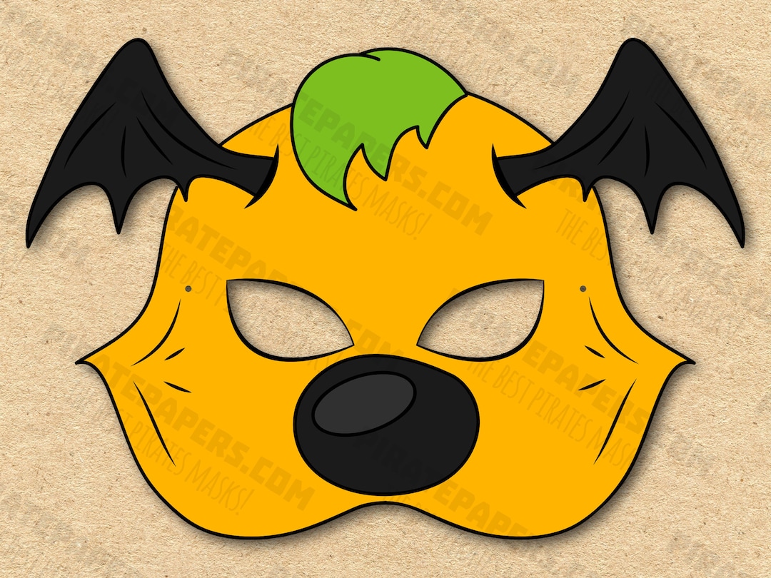 Monster #3 Mask Printable, Paper DIY for Kids and Adults. PDF Template ...