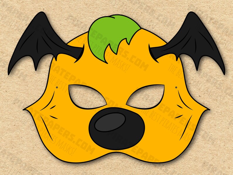 Monster #3 Mask Printable, Paper DIY for Kids and Adults. PDF Template ...