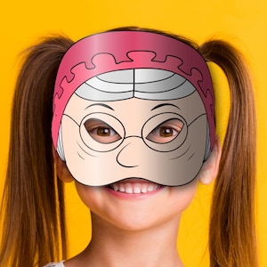 Grandma Mask Printable (little Red Riding Hood), Paper DIY for Kids and ...