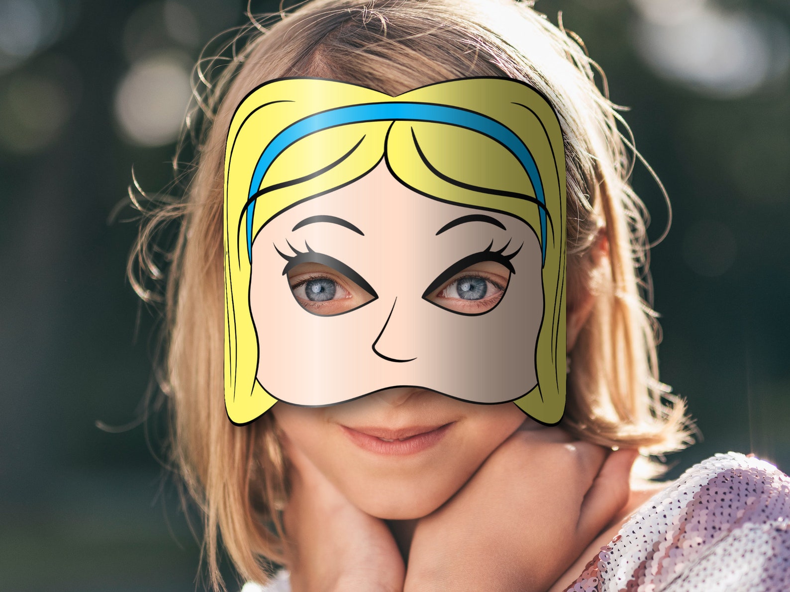 Alice Mask Printable alice in Wonderland Paper DIY for Kids - Etsy